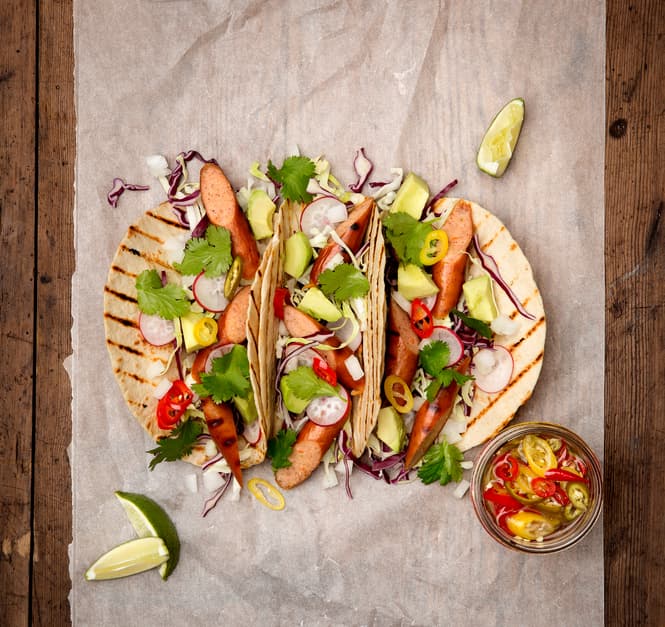 Taco med färskkorv - Scan