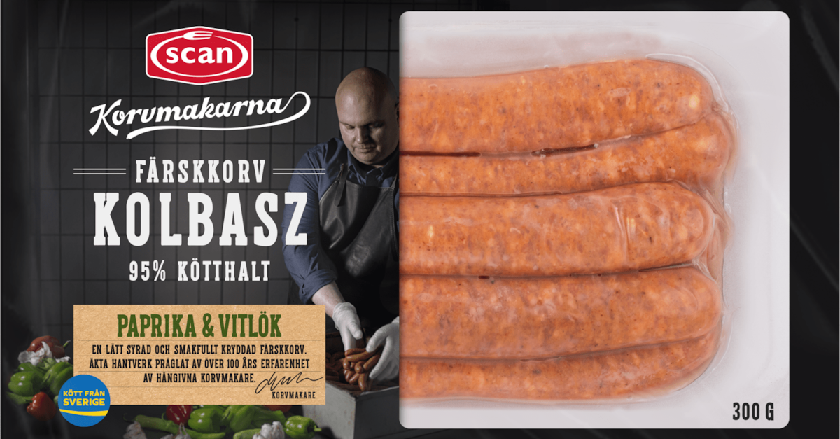 Färskkorv Kolbasz - Scan