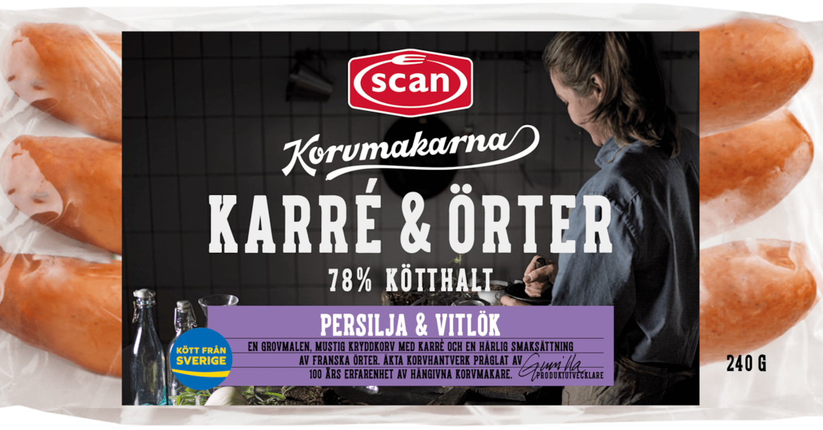 Karré & Örter korv - Scan
