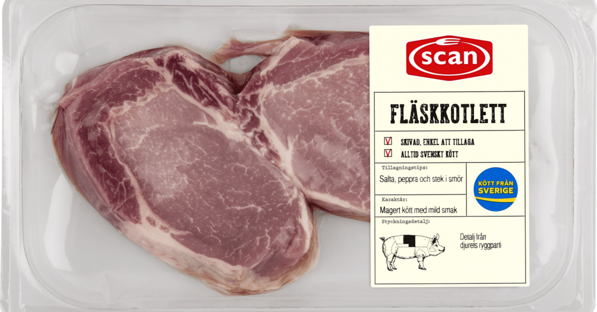 Kotlett 2 skivor - Scan