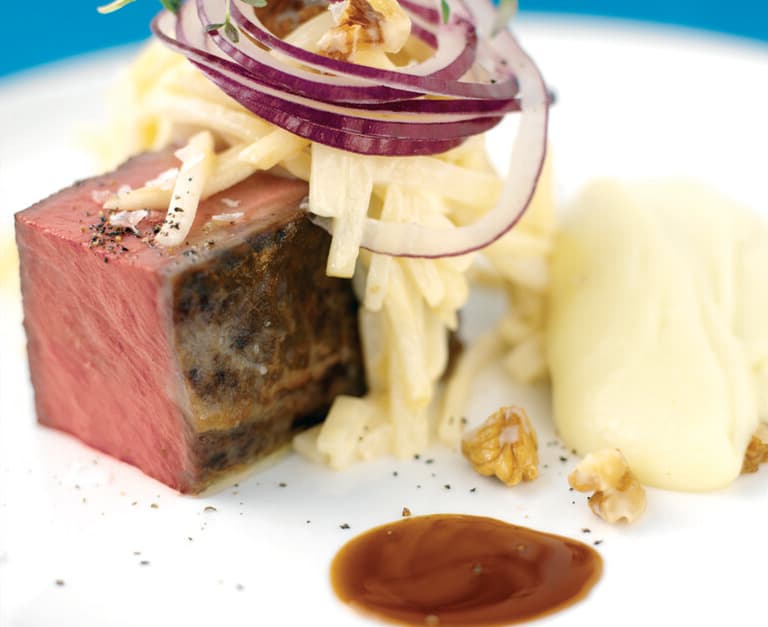 Biffstek med varm waldorf - Scan